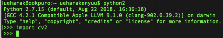 MacにOpencvを入れてPython3を走らせようと思ったけどかなりのErrorと戦った！